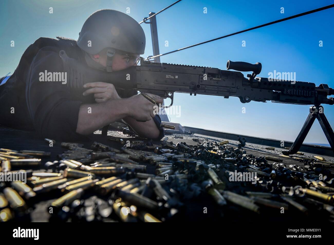 171021-N-GX781-349 MEDITERRANEAN SEA (Oct. 21, 2017) - Gunner's Mate ...