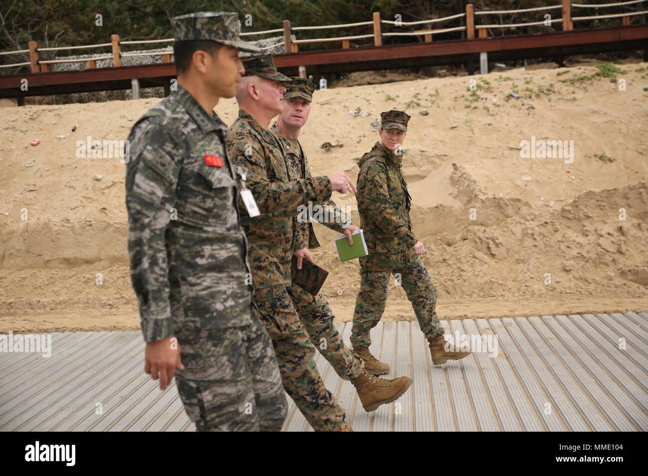Republic of Korea Marine Corps Lt. Col. Seung-Hoon Lee, commanding ...