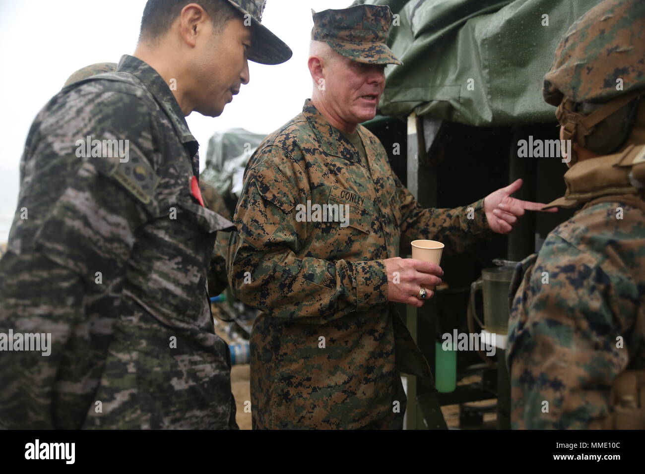 Republic of Korea Marine Corps Lt. Col. Seung-Hoon Lee, commanding ...