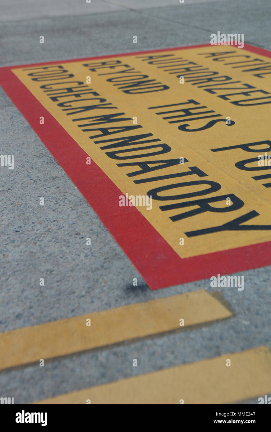 FOD Check warning on tarmac during the annual Foreign Object Debris ...