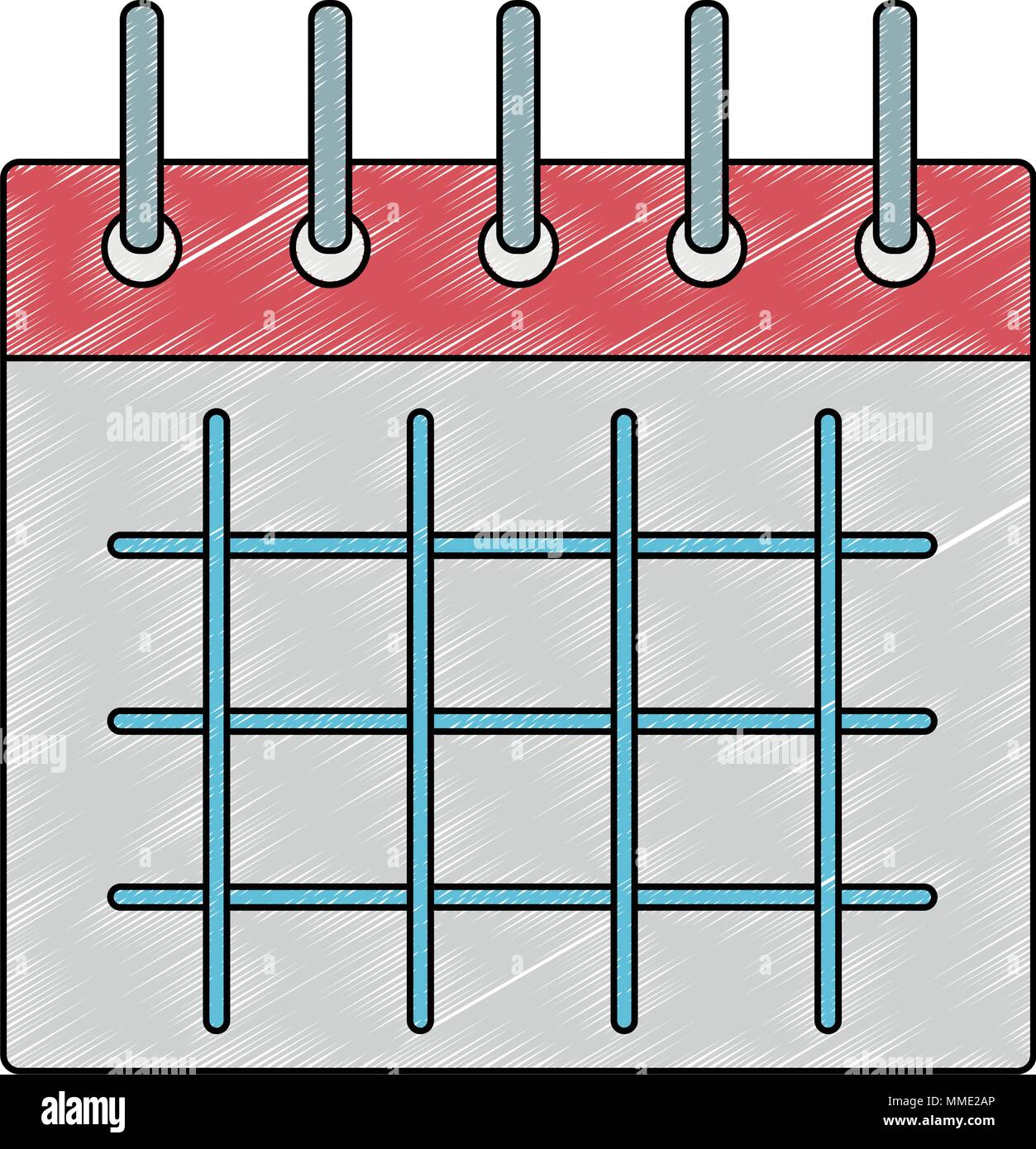 Calendar and schedule symbol scribble Stock Vector Image & Art - Alamy
