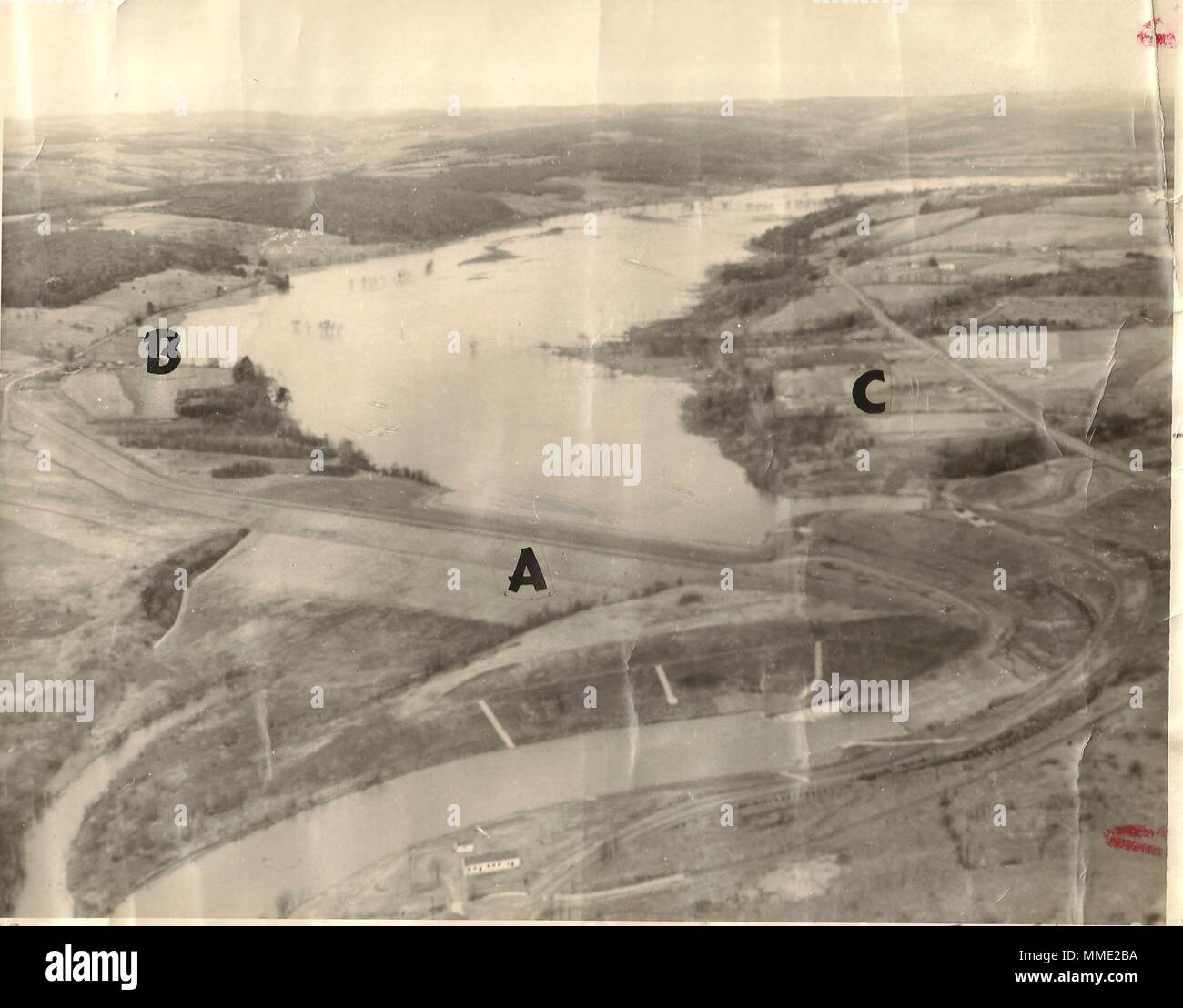 This 1959 photograph shows Whitney Point Lake when the concept of the U ...