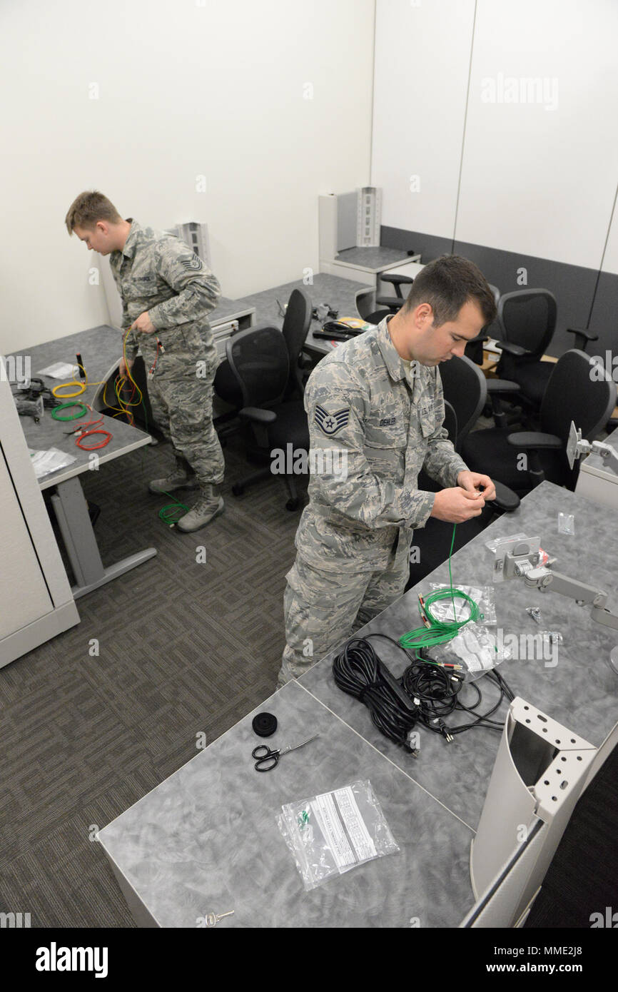 Staff Sgt. Chad Dehler, right, and Tech Sgt. Lucas Laney, both are ...
