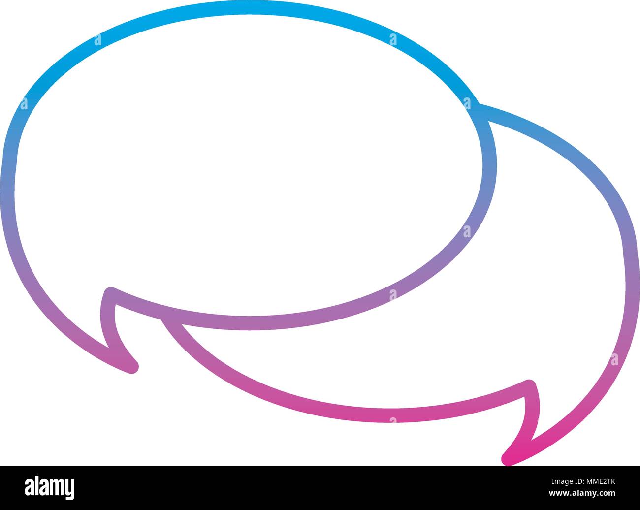 Degraded Line Chat Bubble Notes Text Message Stock Vector Image And Art