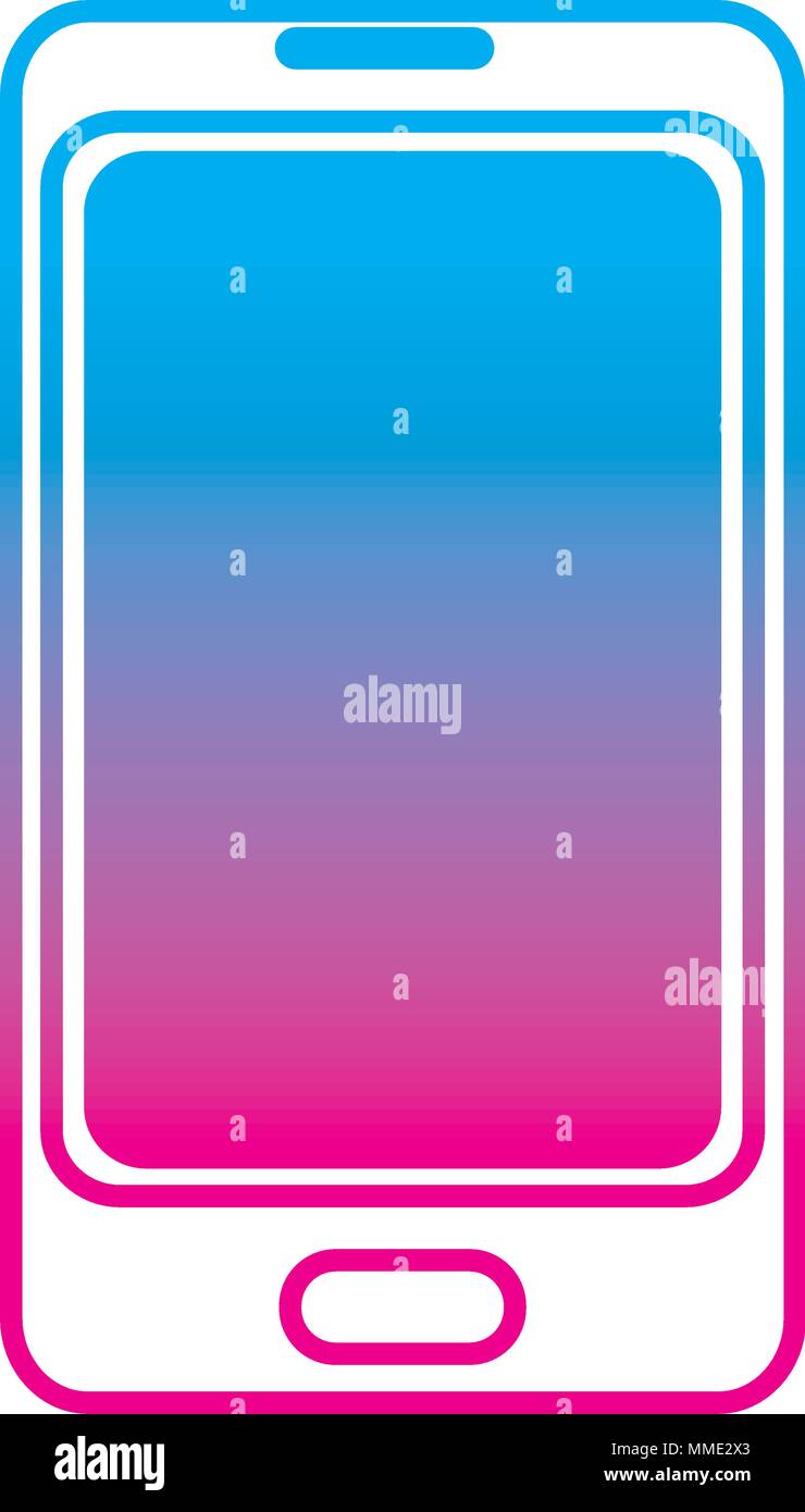 degraded line electronic screen smartphone technology communication ...