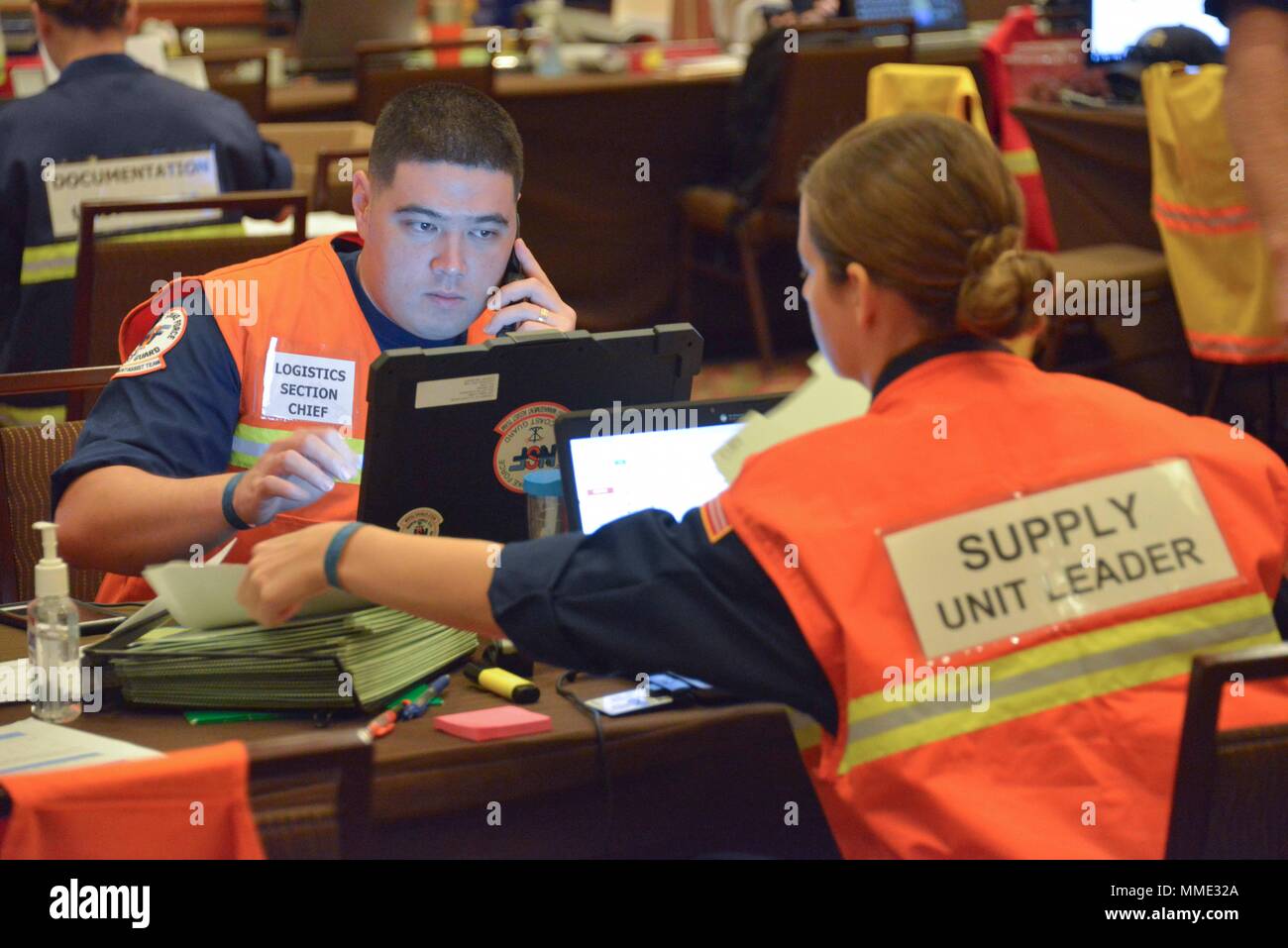 U.S. Coast Guard Chief Warrant Officer Stephen Bishop, the logistics ...