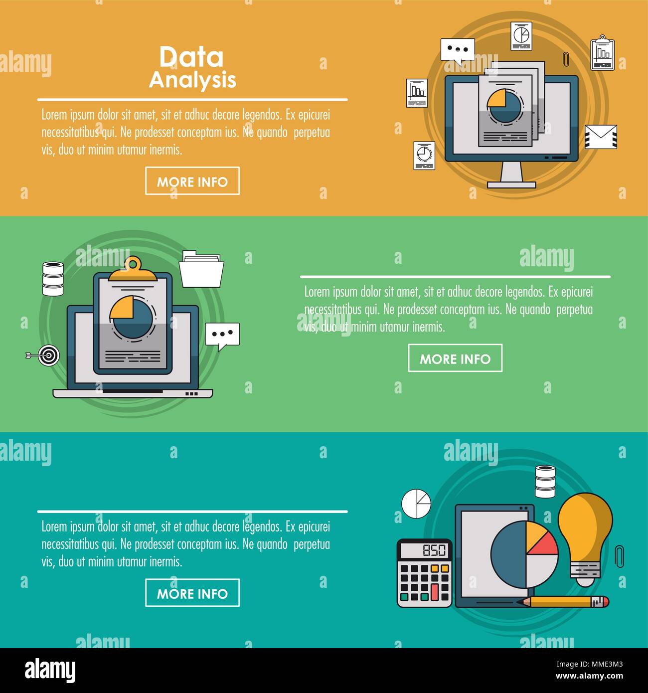 Data analysis infographic Stock Vector Image & Art - Alamy