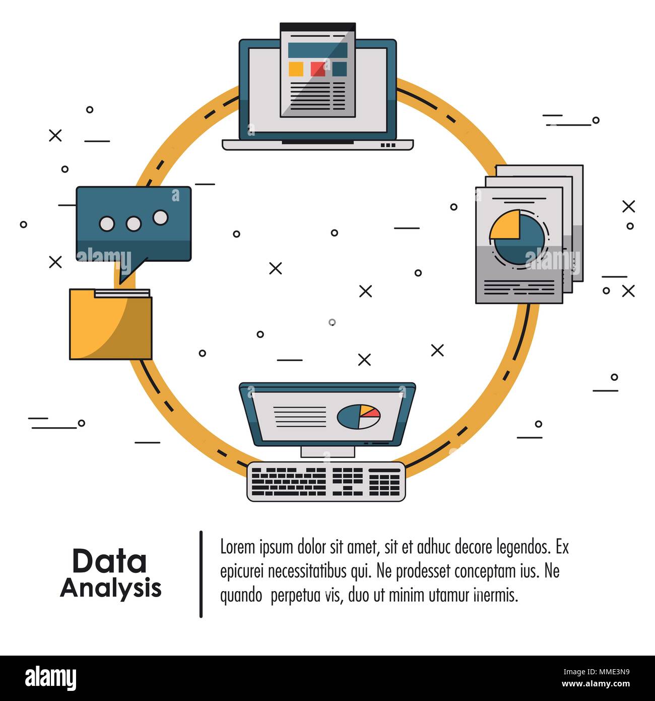 Data analysis infographic Stock Vector Image & Art - Alamy
