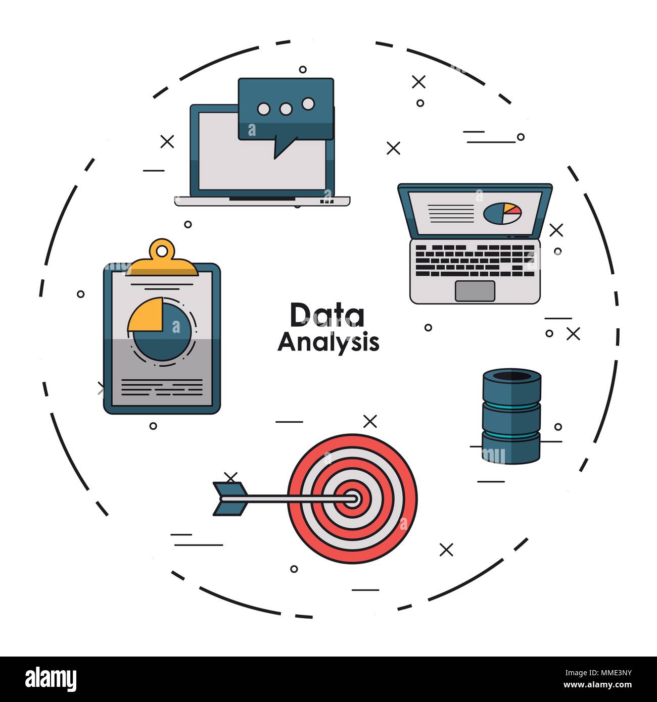 Data analysis concept Stock Vector Image & Art - Alamy