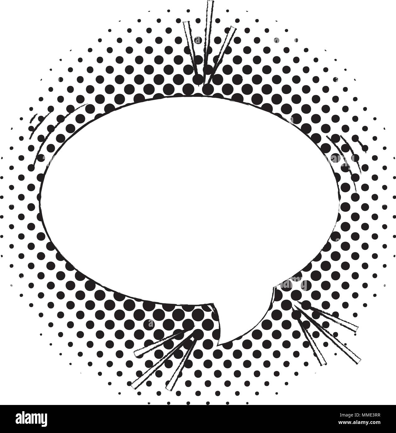 grunge oval chat bubble text message Stock Vector Image & Art - Alamy