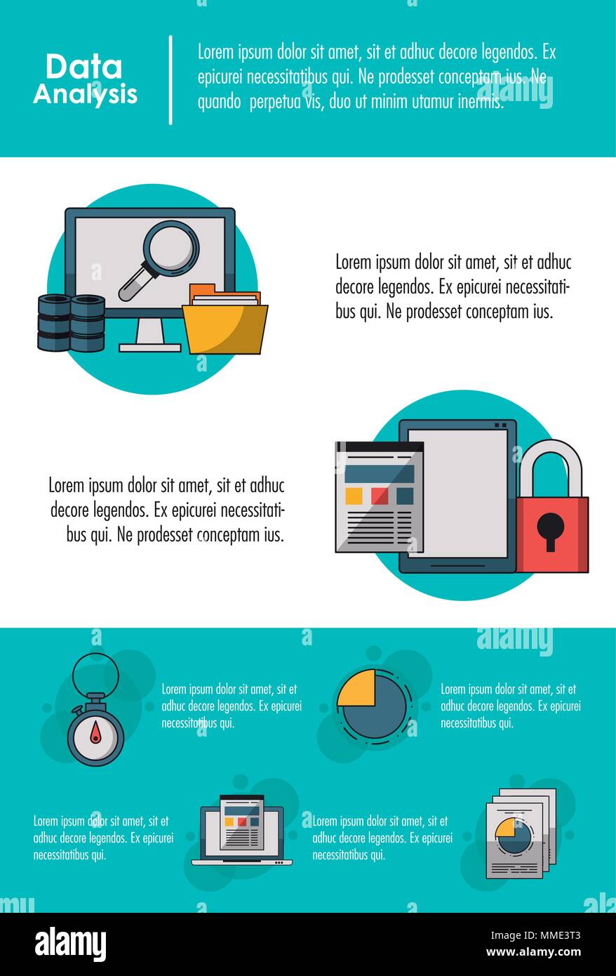 Tablet pc concept analysis Stock Vector Images - Alamy