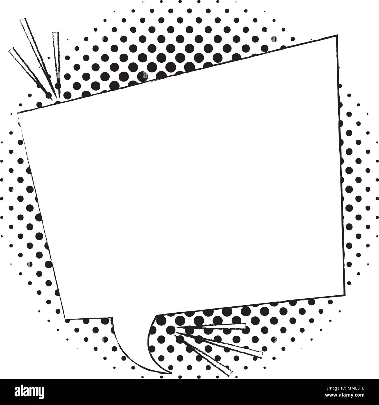 grunge square chat bubble notes message Stock Vector Image & Art - Alamy