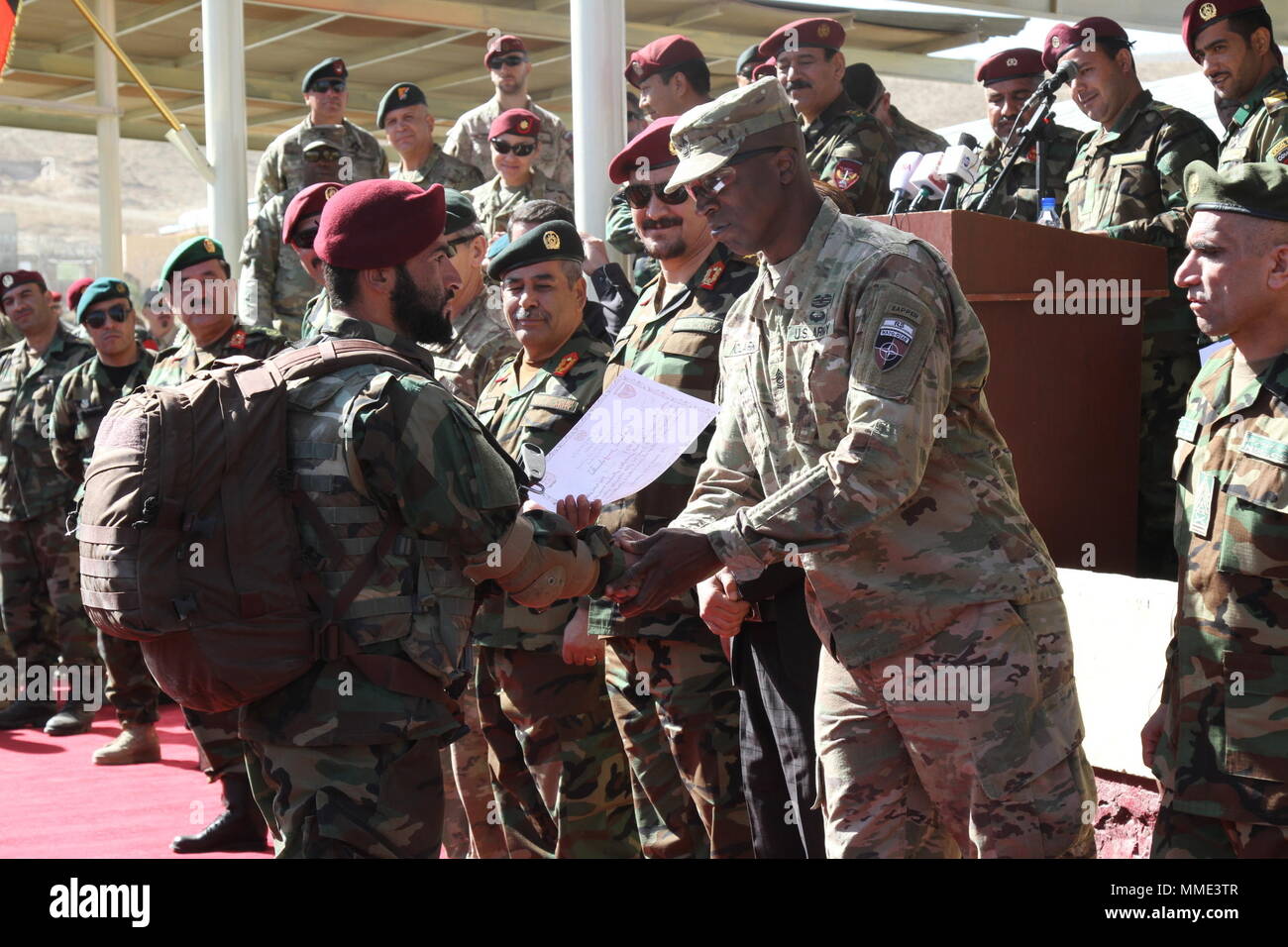 Command Sgt. Maj. David Clark, NATO Resolute Support Senior Enlisted ...
