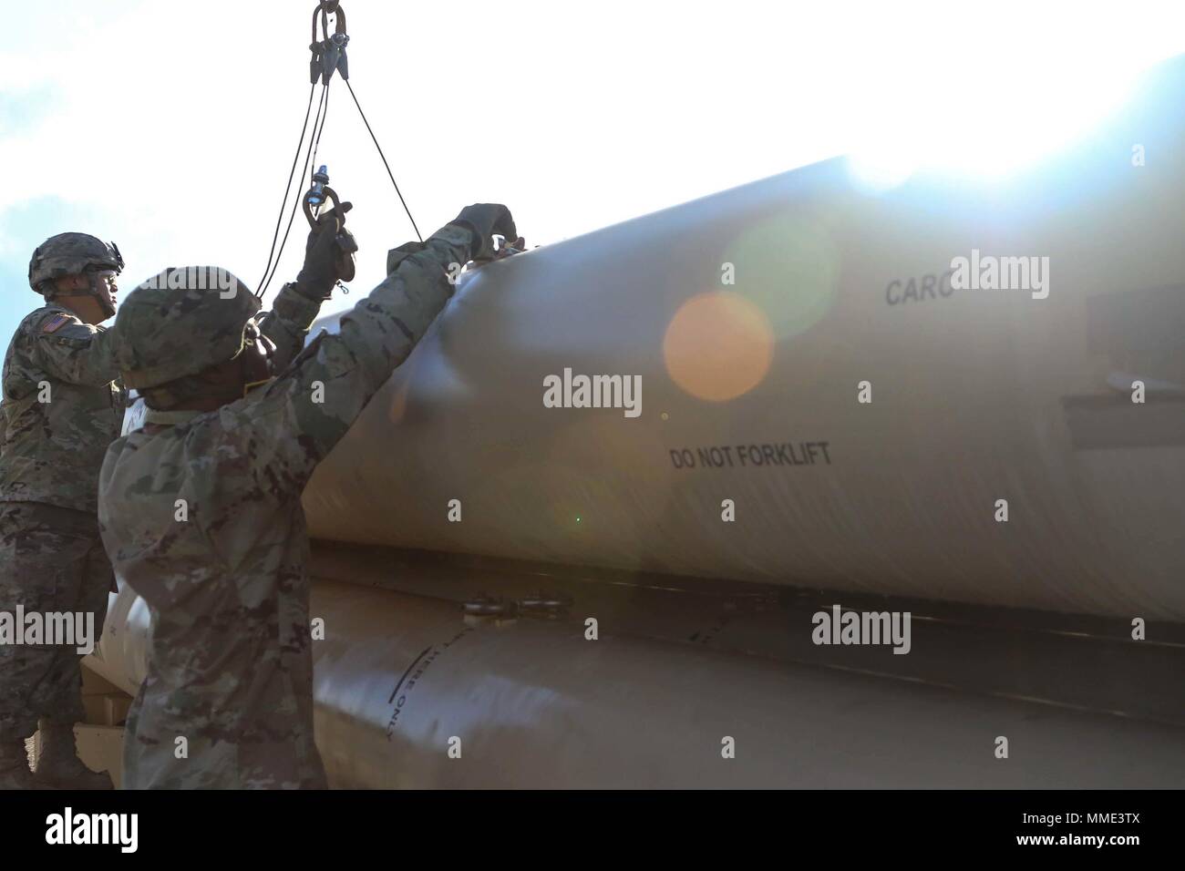 Two U.S. Soldiers with Task Force Talon, 94th Army Air and Missile ...