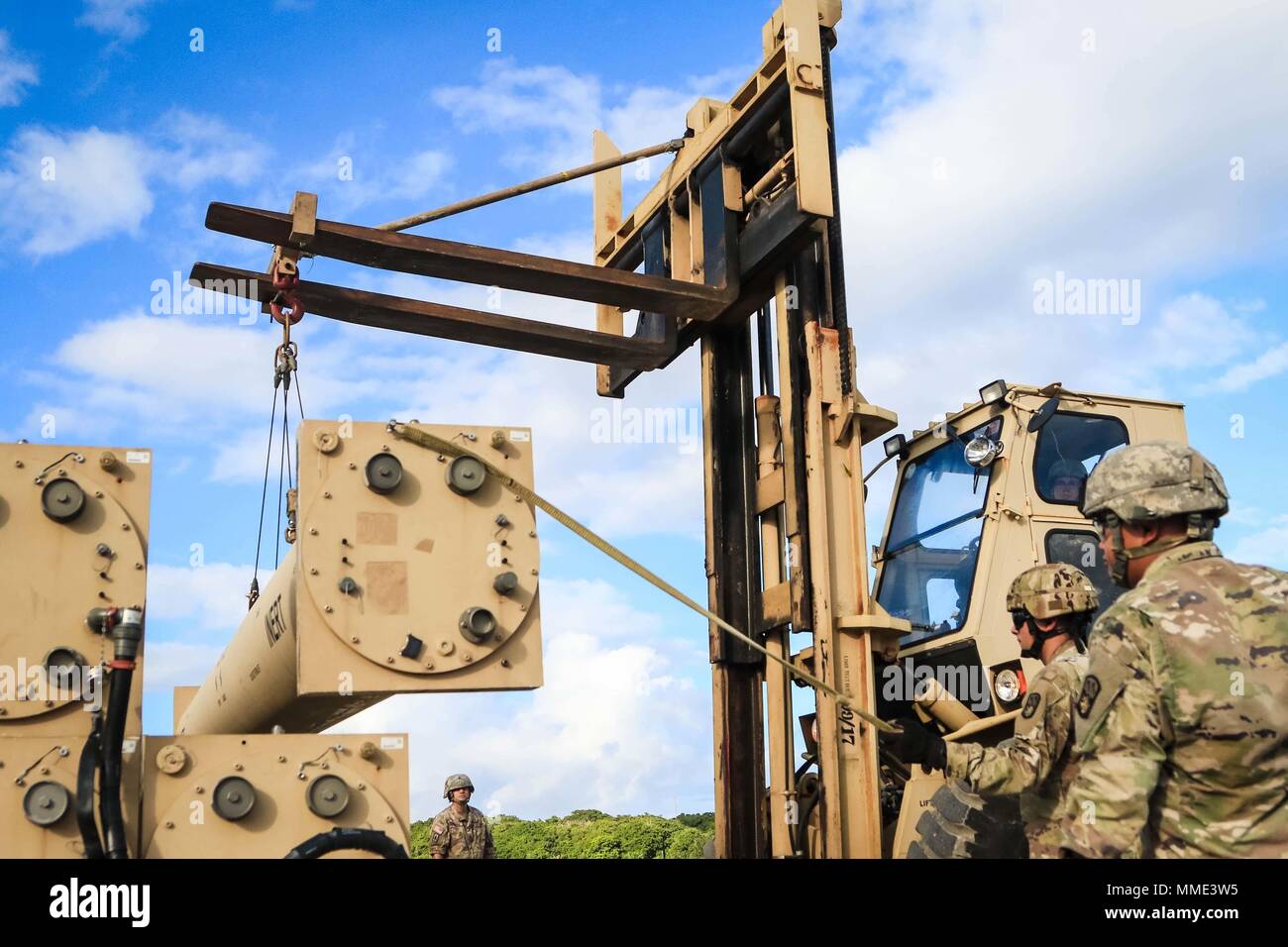 U.S. Soldiers with Task Force Talon, 94th Army Air and Missile Defense ...