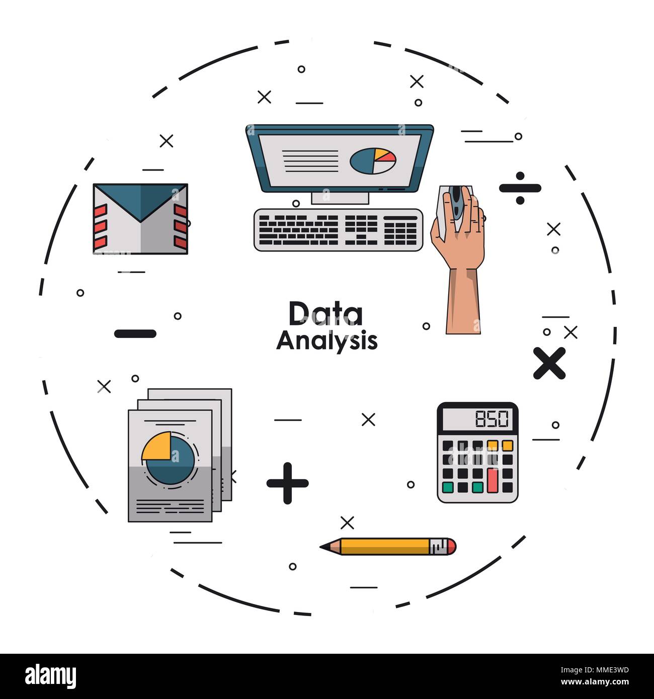 Data analysis concept Stock Vector Image & Art - Alamy