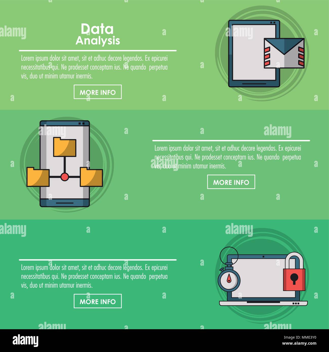 Data analysis infographic Stock Vector Image & Art - Alamy