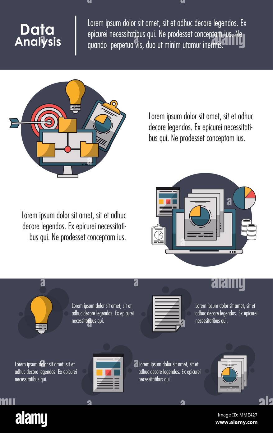 Data analysis infographic Stock Vector Image & Art - Alamy