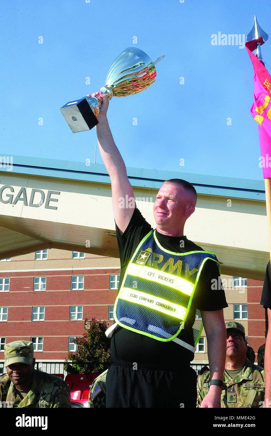 Capt. Russell Vickers, Echo Company, 16th Ordnance Battalion commander ...