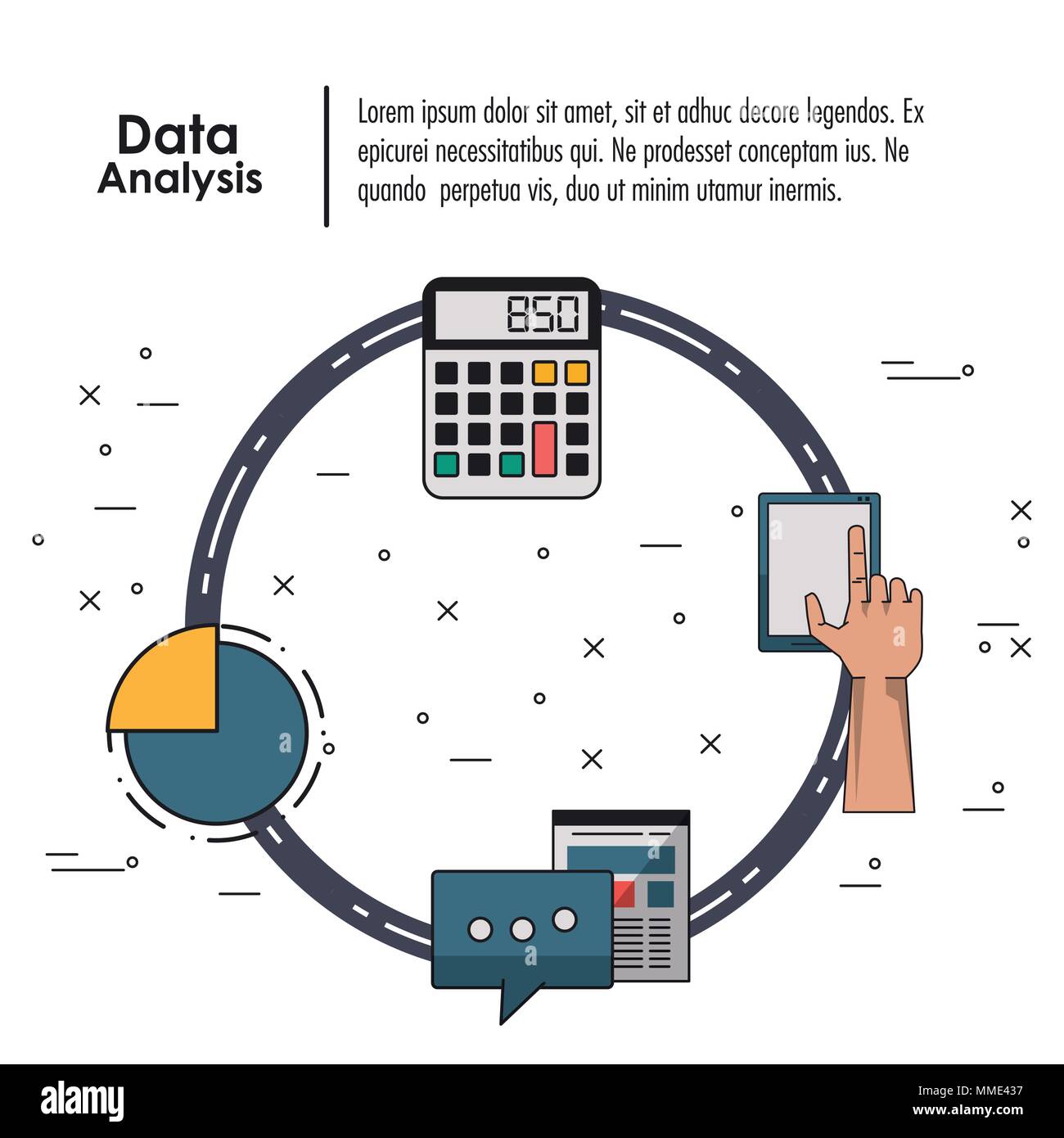 Data analysis infographic Stock Vector Image & Art - Alamy