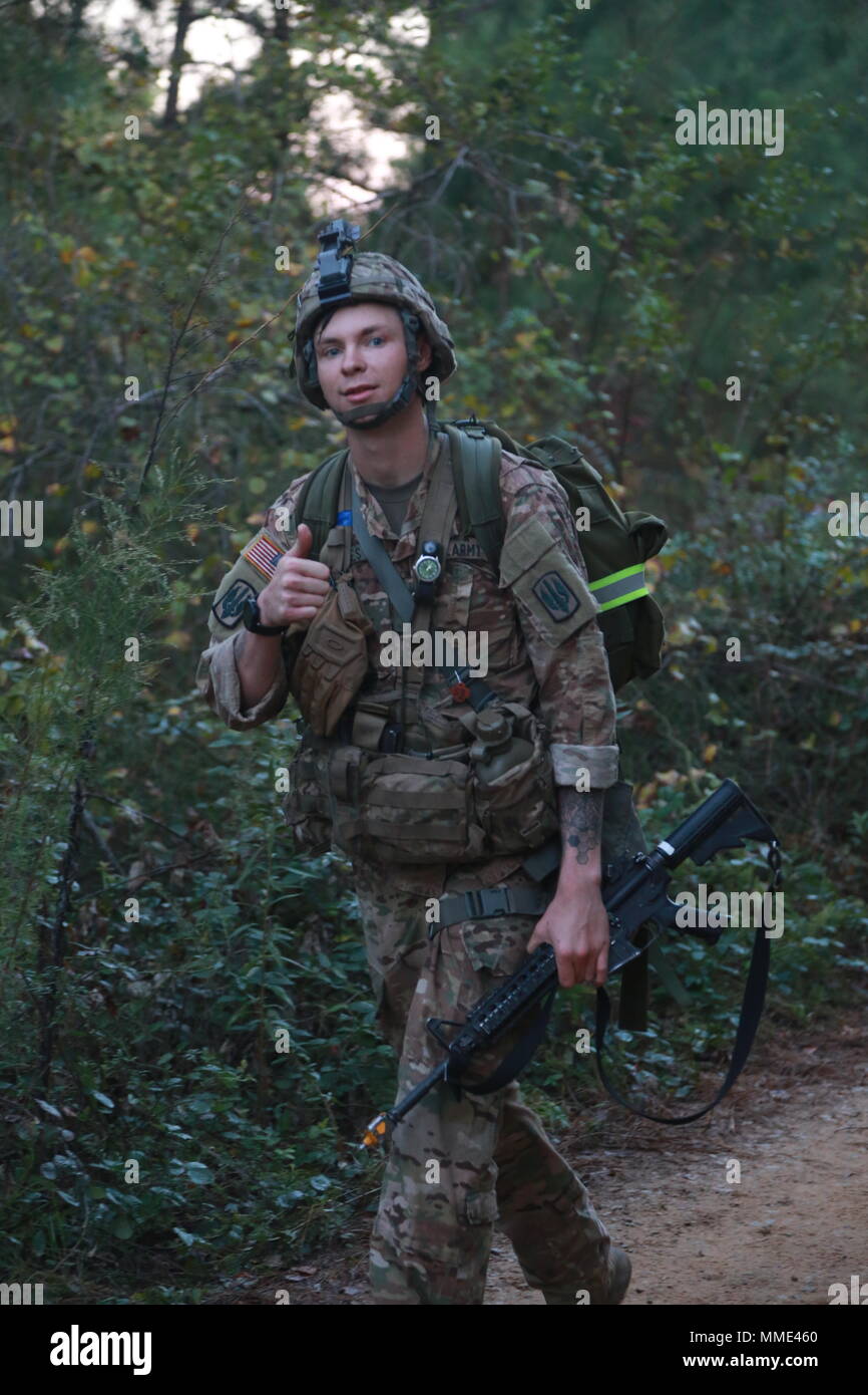 U.S. Army Soldier participates in a 12 mile ruck march as part of the ...