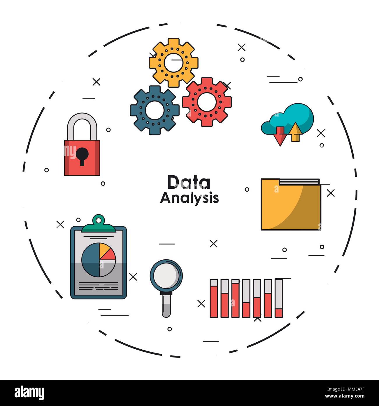 Data analysis concept Stock Vector Image & Art - Alamy