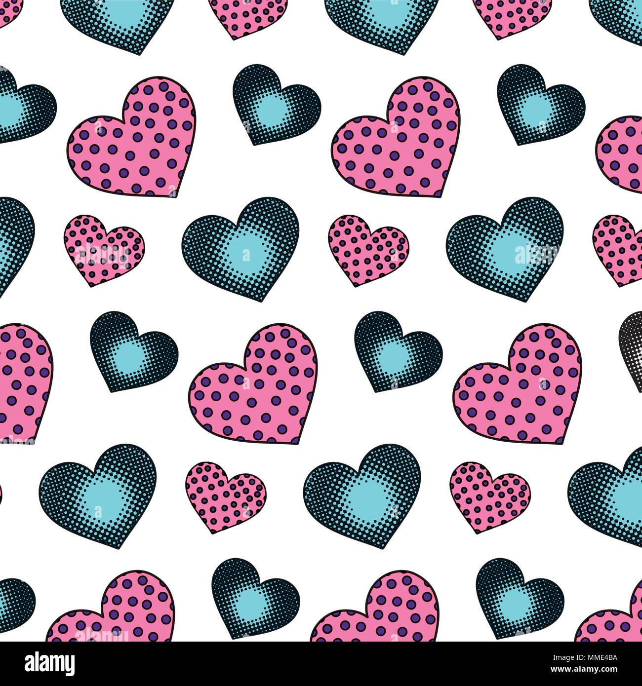 color hearts symbol of love and passion background Stock Vector Image ...