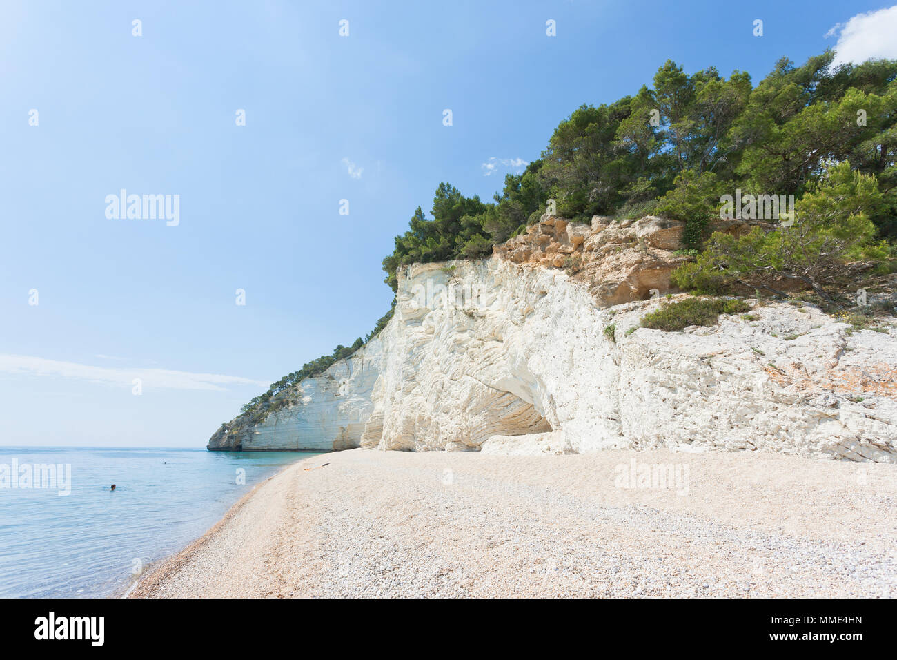 Vignanotica, Apulia, Italy - Swimming at the shingle beach of ...