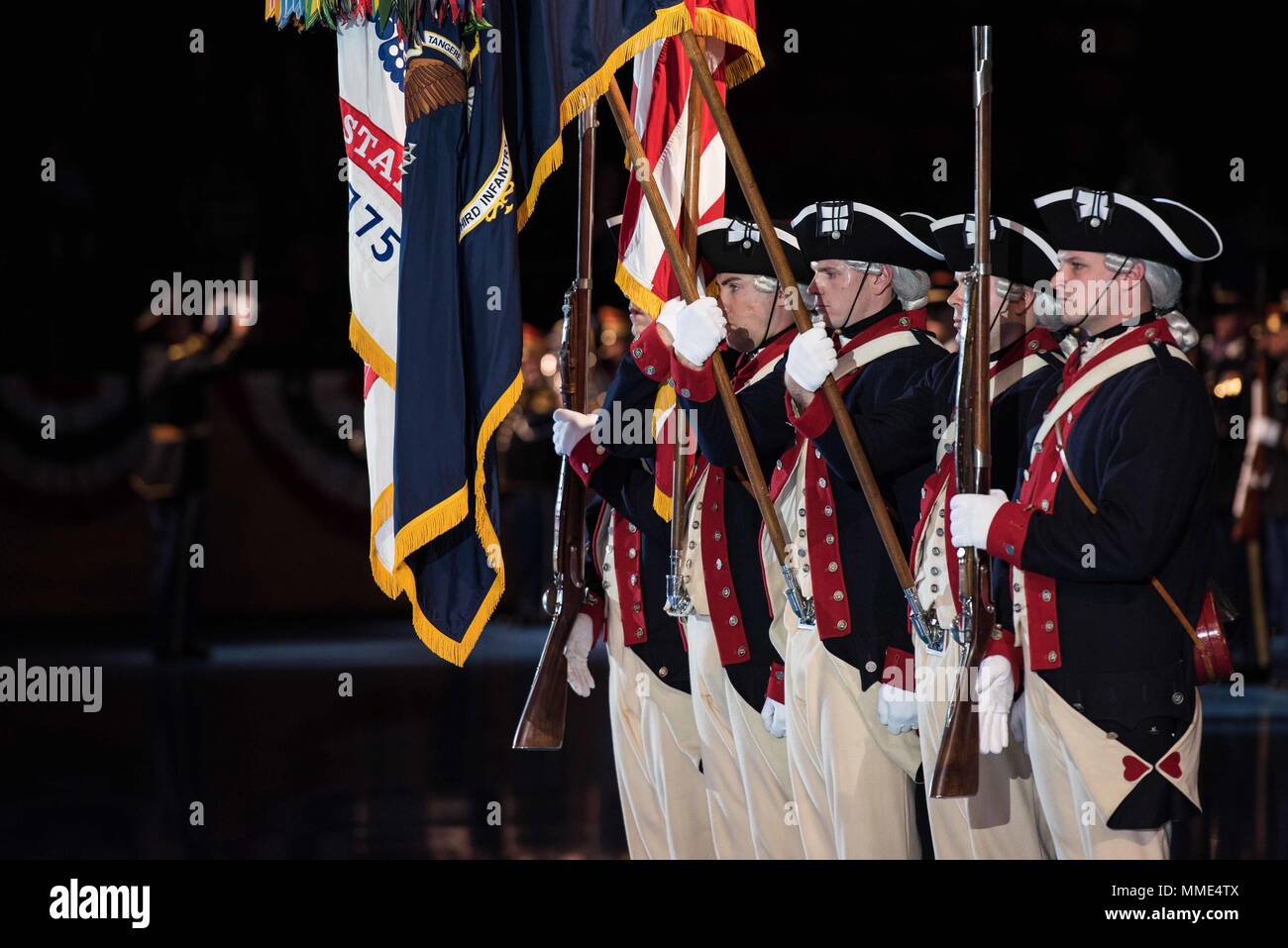 Soldiers of the Continental Color Guard, 4th Battalion, 3d U.S ...