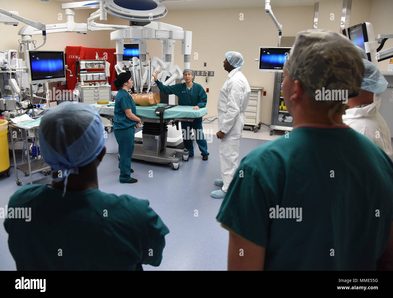 First Lt. Nina Hoskins, 81st Surgical Operations Squadron operating ...