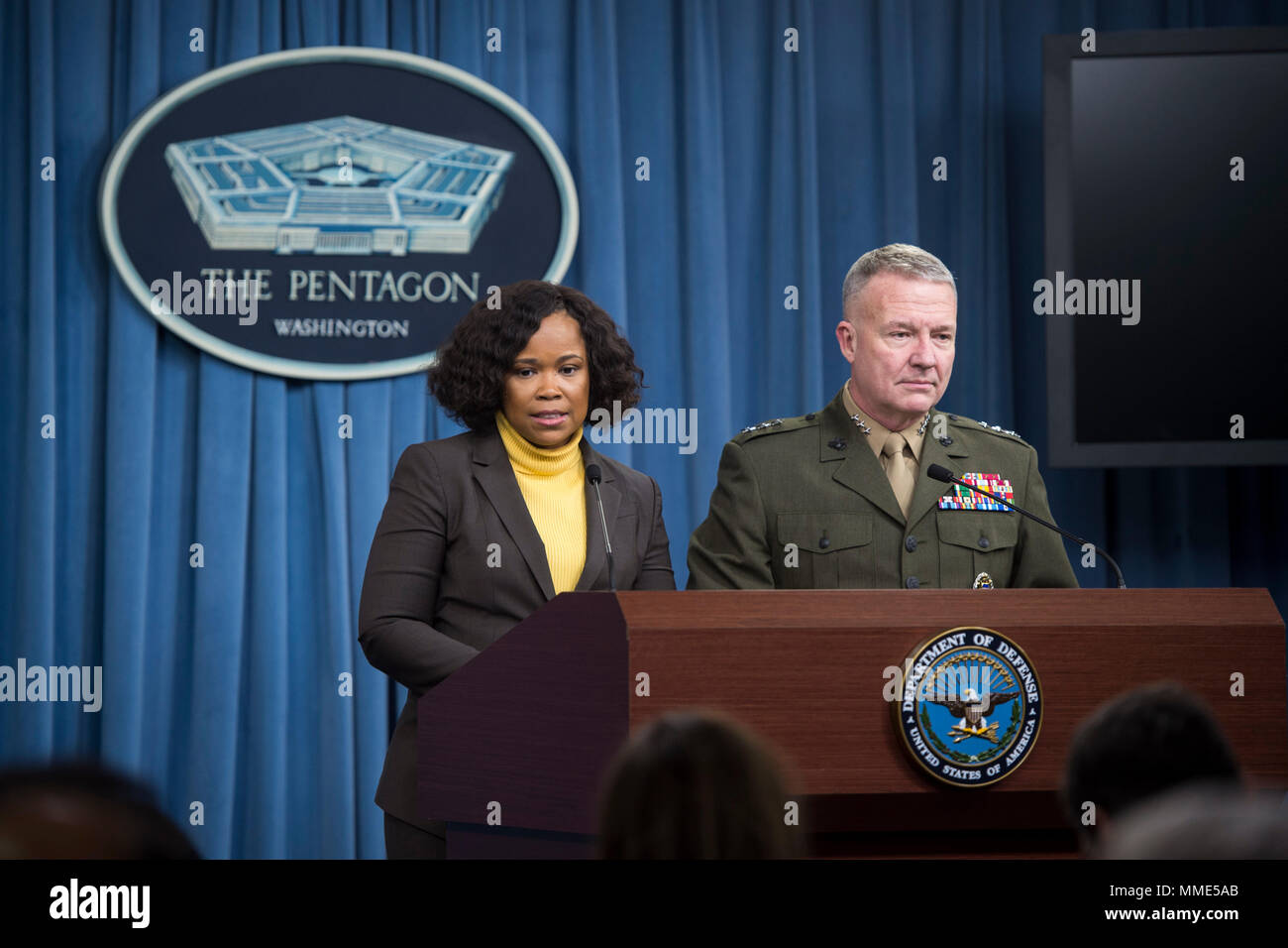 Pentagon chief spokesperson Dana W. White and Joint Staff director Lt ...