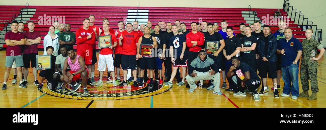 Marines came together at Barber Physical Activity Center to support the ...
