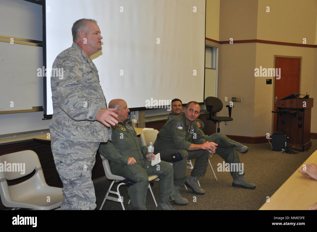 Commander of the 908th Operations Group, Col. Don Richey, 357th Airlift ...