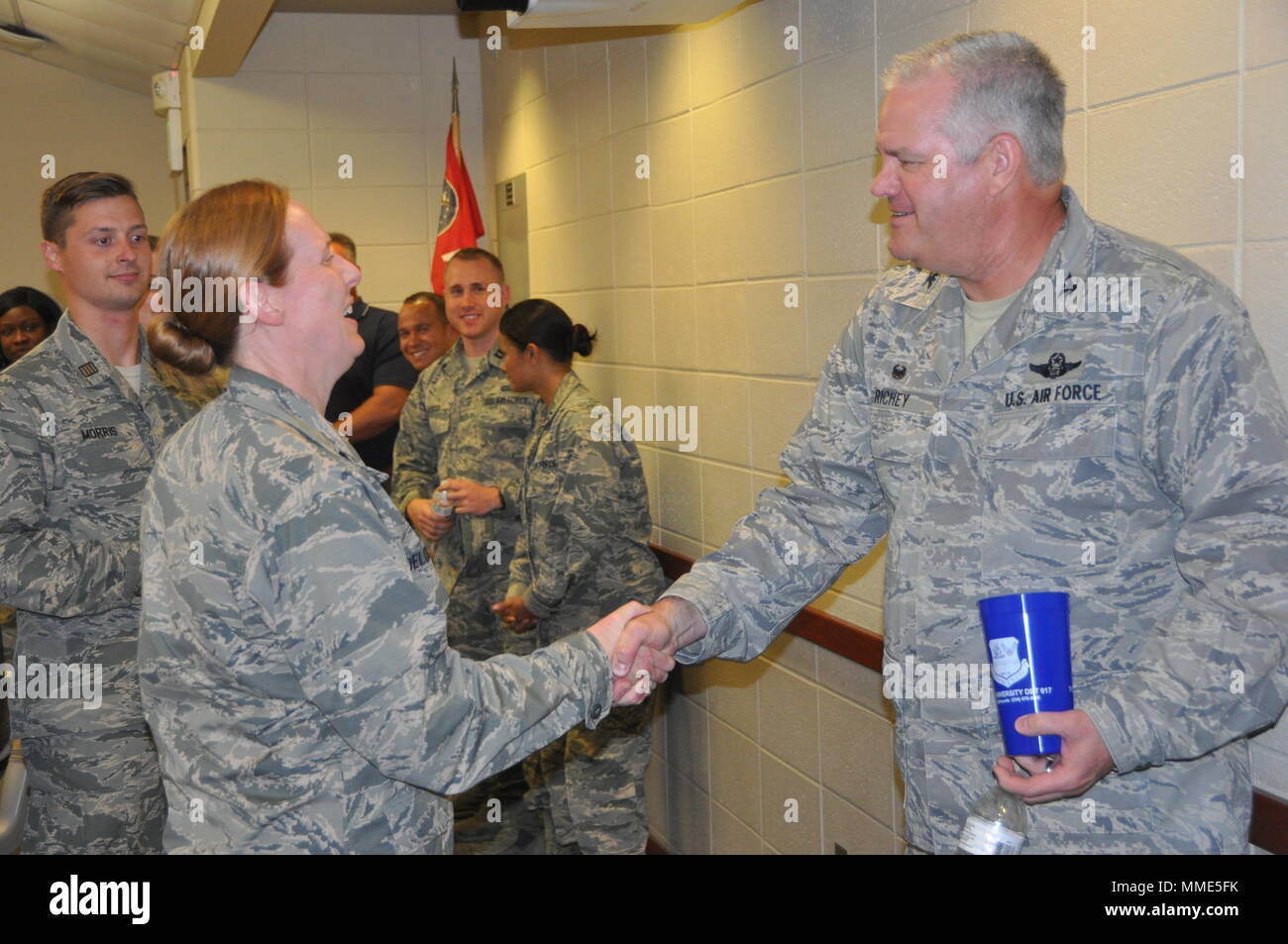Commander of Air Force ROTC Detachment 017, Lt. Col. Cheryl Deloughery ...