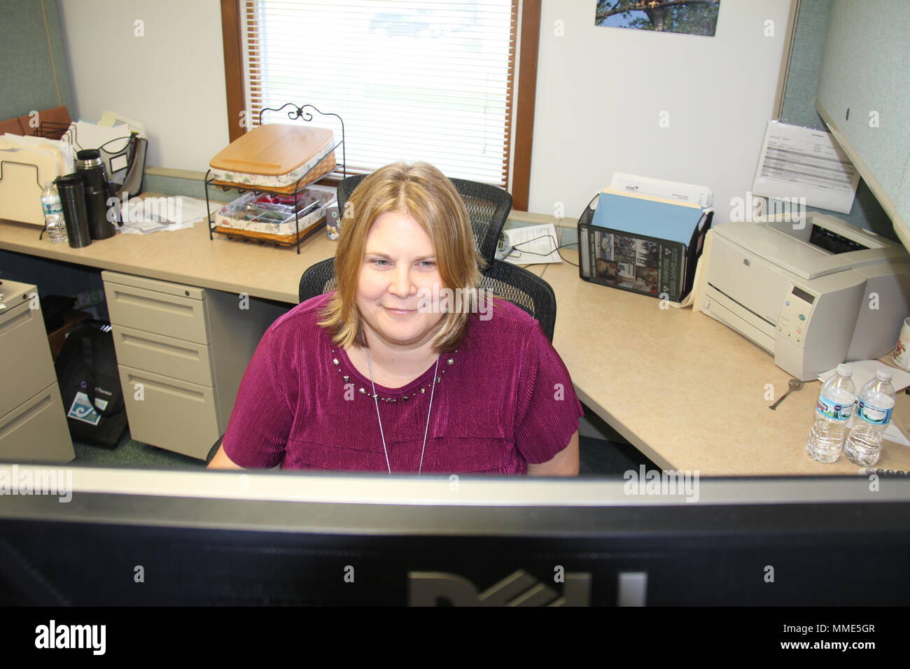 Budget Analyst Brenda Cafferty with the Resource Management Office ...