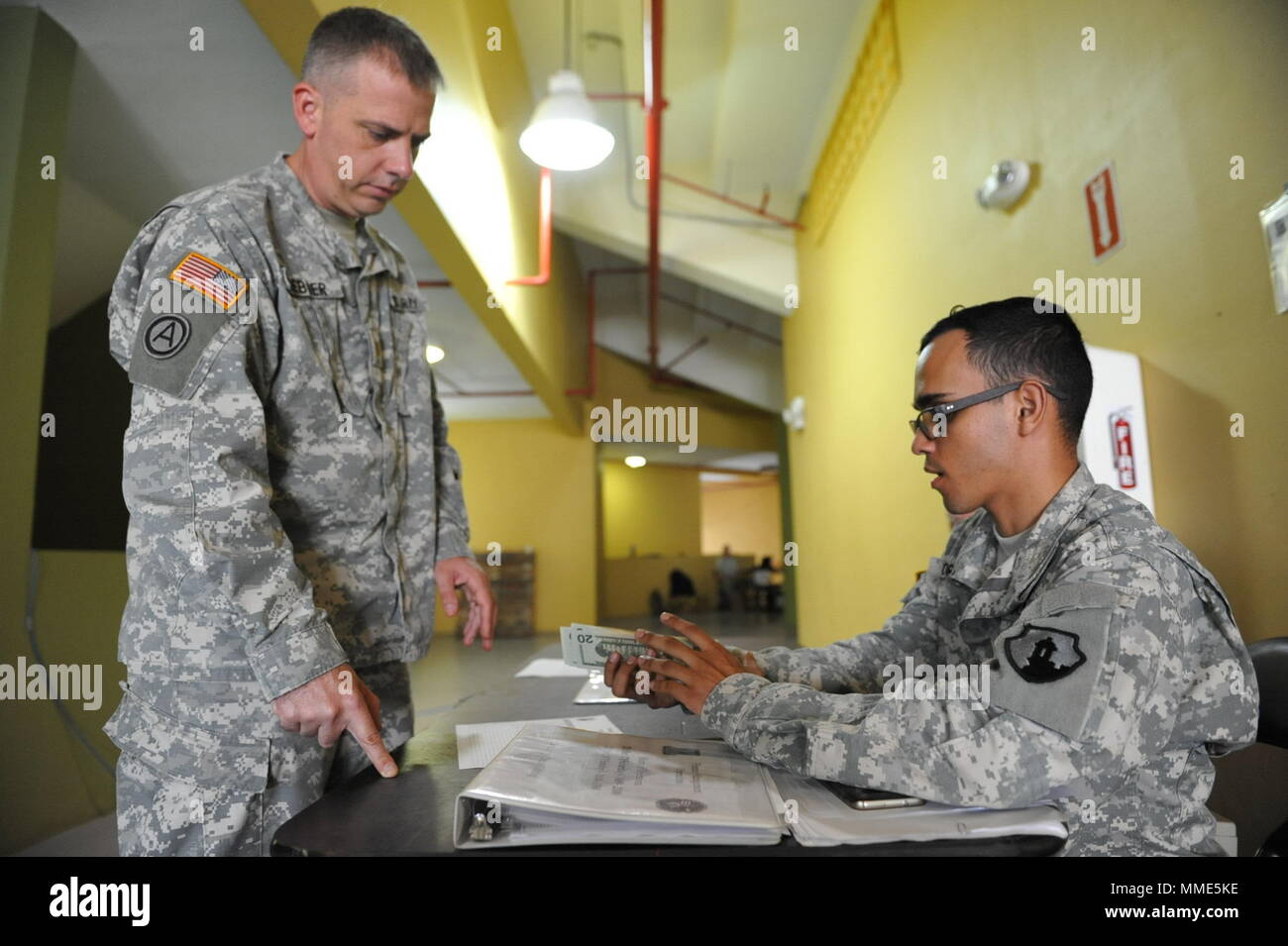 U.S. Army Reserve Spc. Joshua Orama, a finance management technician ...