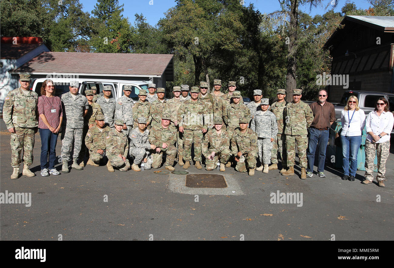 Col. Robert Spano, fourth from right, chief of staff of the California ...