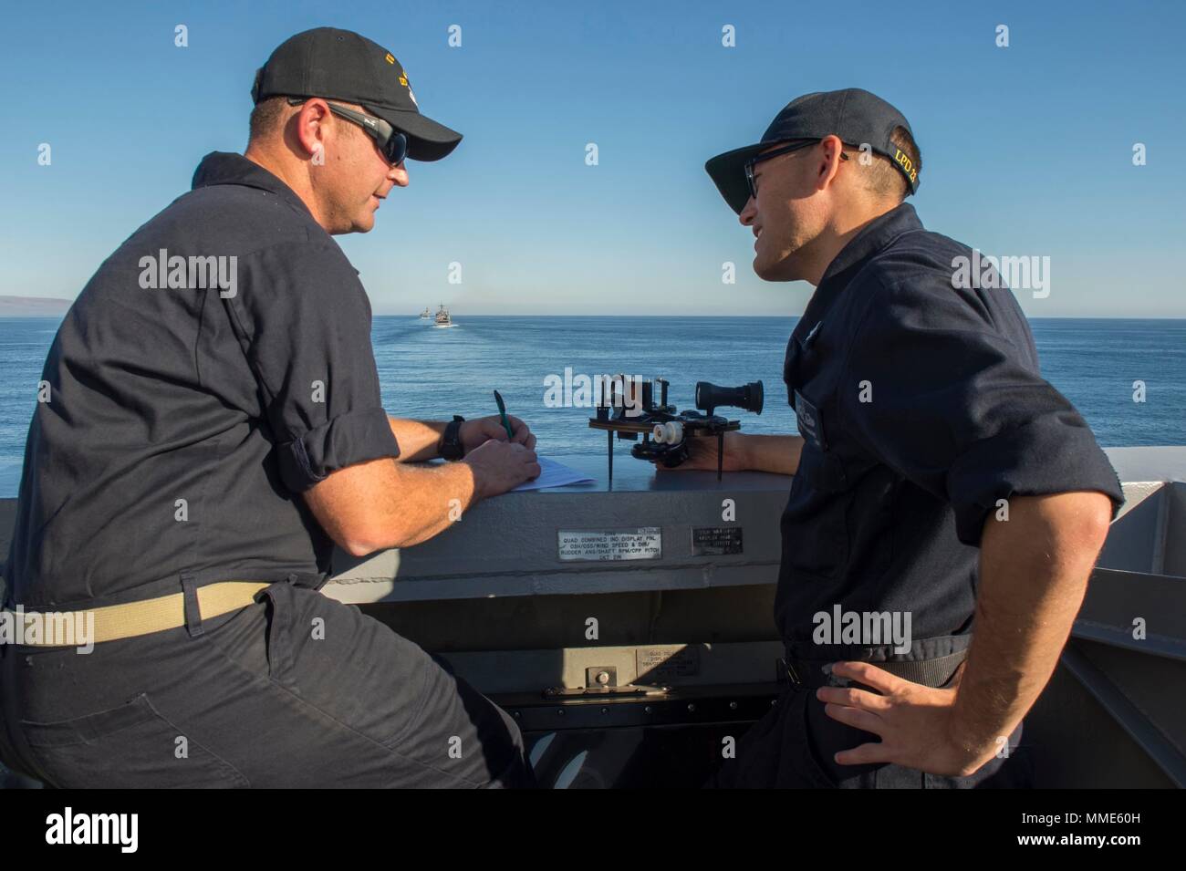 PACIFIC OCEAN (Oct. 26, 2017) Chief Quartermaster Robert Dressler, from ...