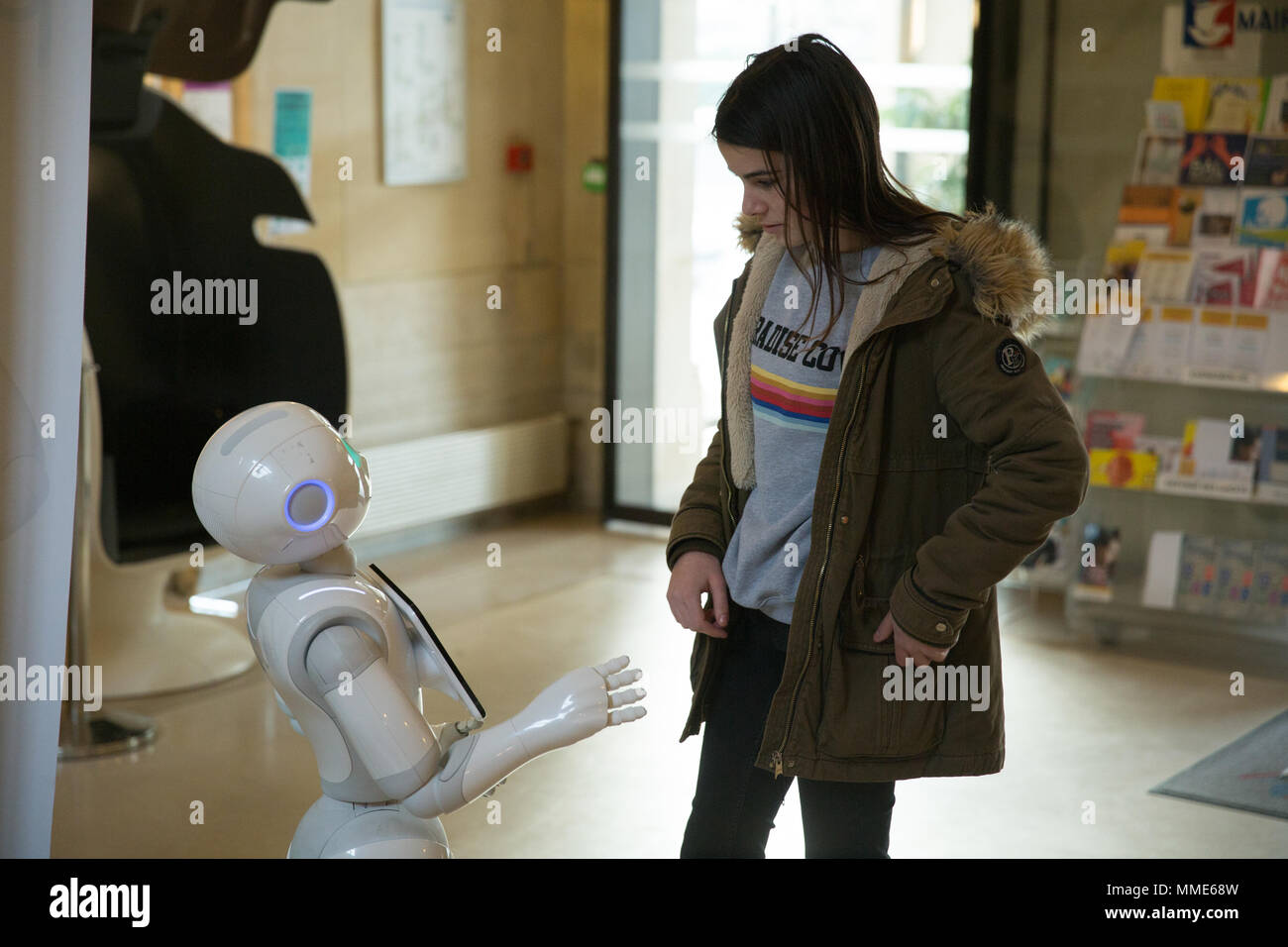 Pepper the robot girl hi-res stock photography and images - Alamy