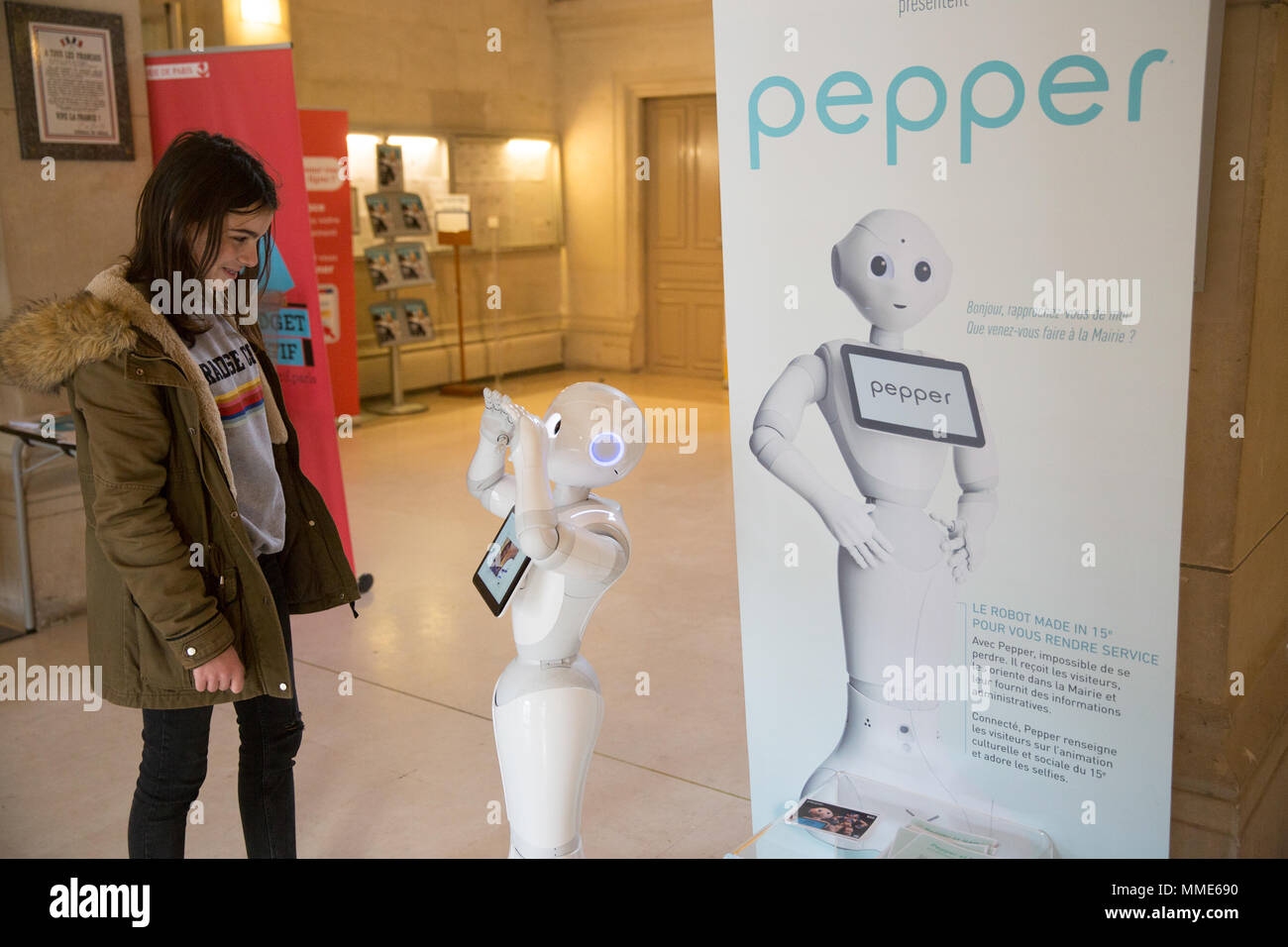 Pepper the robot girl hi-res stock photography and images - Alamy