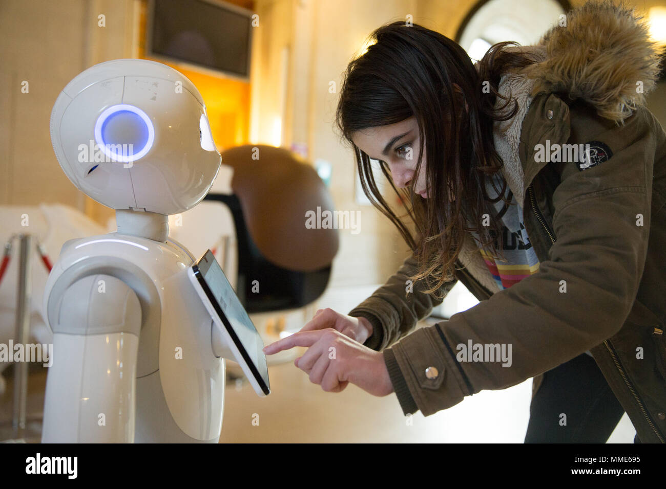 Pepper the robot girl hi-res stock photography and images - Alamy