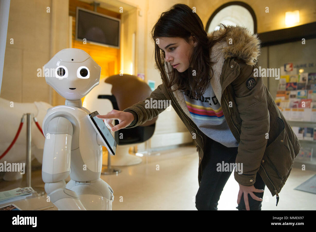 Pepper the robot girl hi-res stock photography and images - Alamy