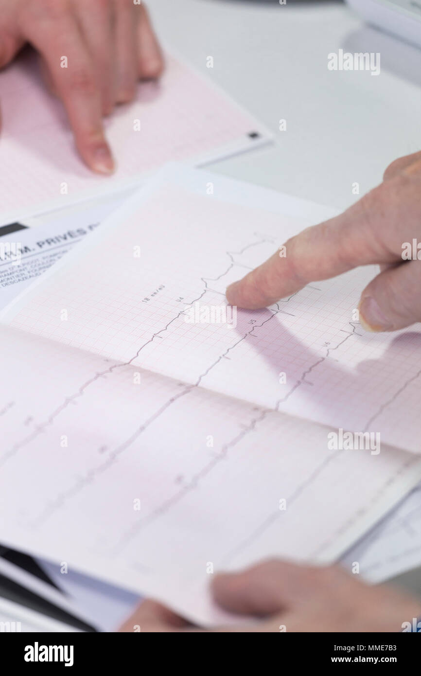 Medical consultation electrocardiography ecg hi-res stock photography ...