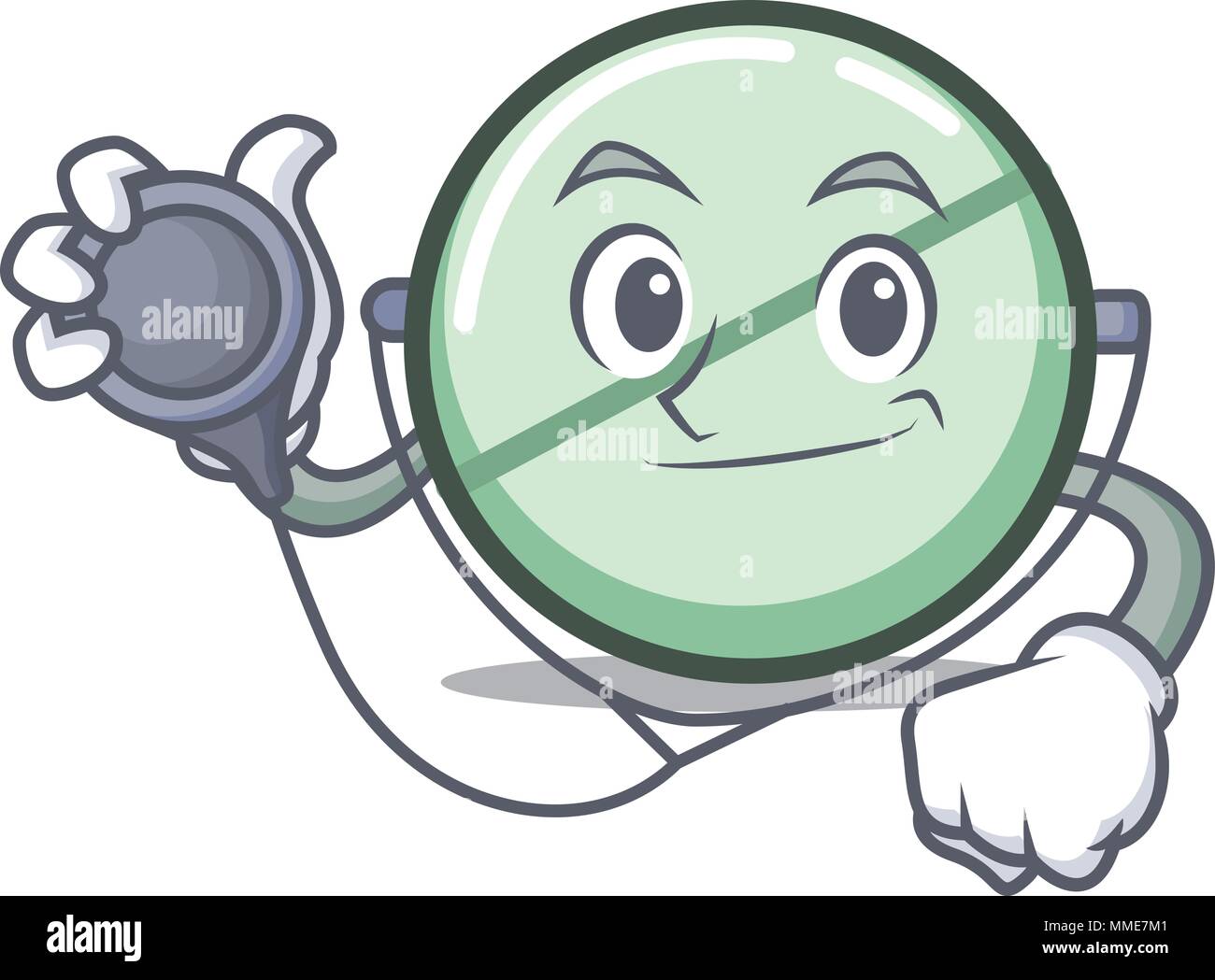 Doctor drug tablet character cartoon Stock Vector Image & Art - Alamy