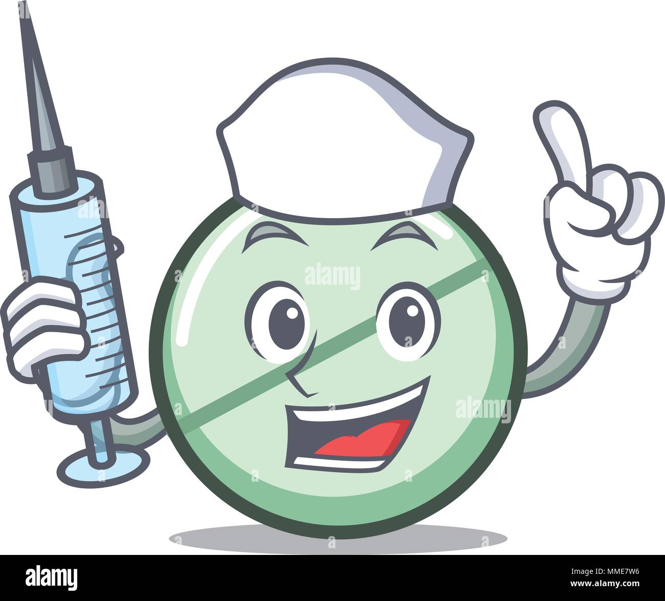 Nurse drug tablet character cartoon Stock Vector Image & Art - Alamy