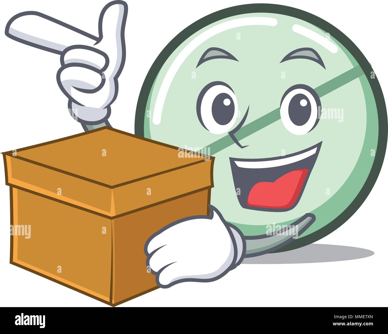 With box drug tablet character cartoon Stock Vector Image & Art - Alamy
