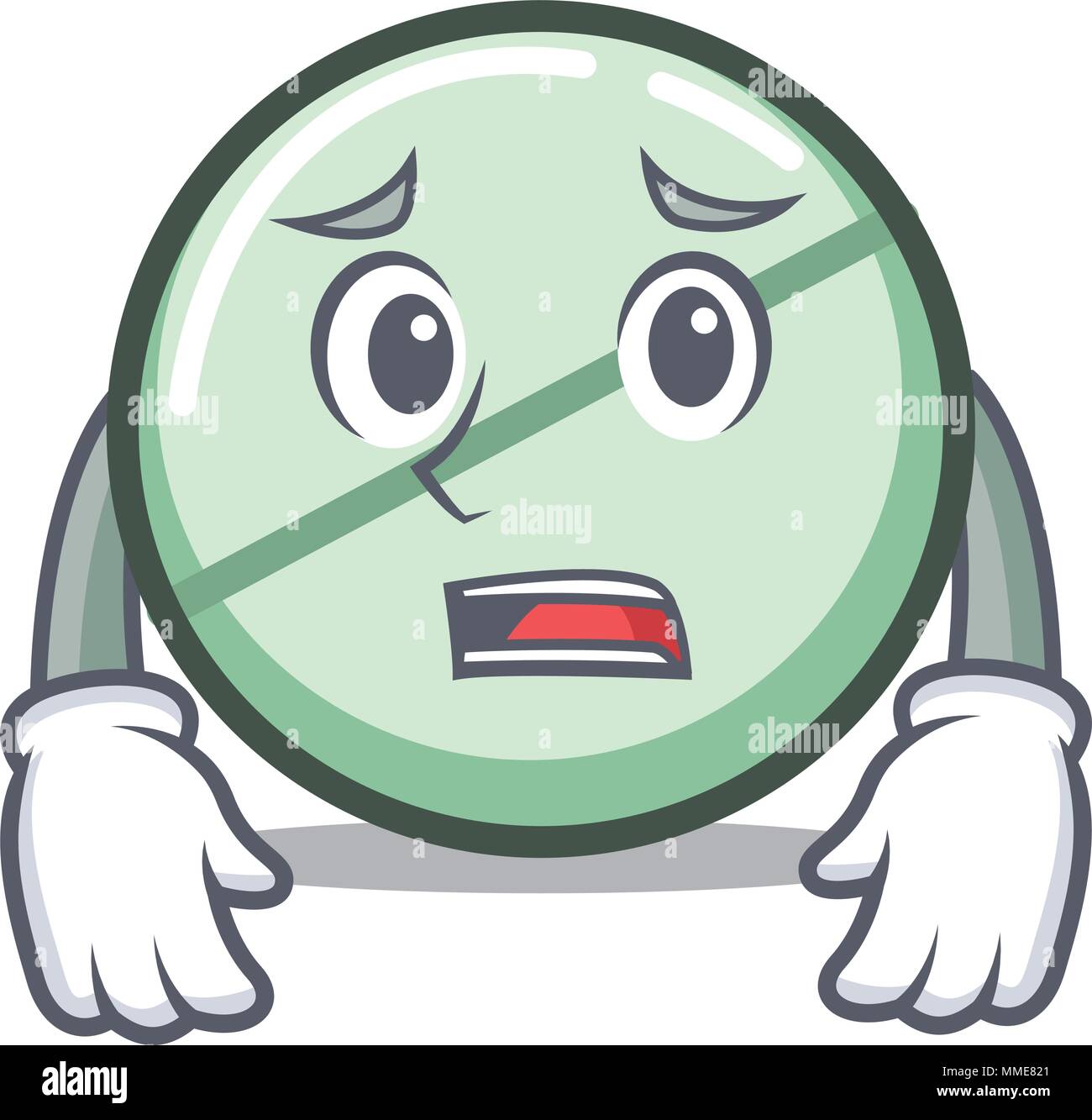 Afraid drug tablet mascot cartoon Stock Vector Image & Art - Alamy