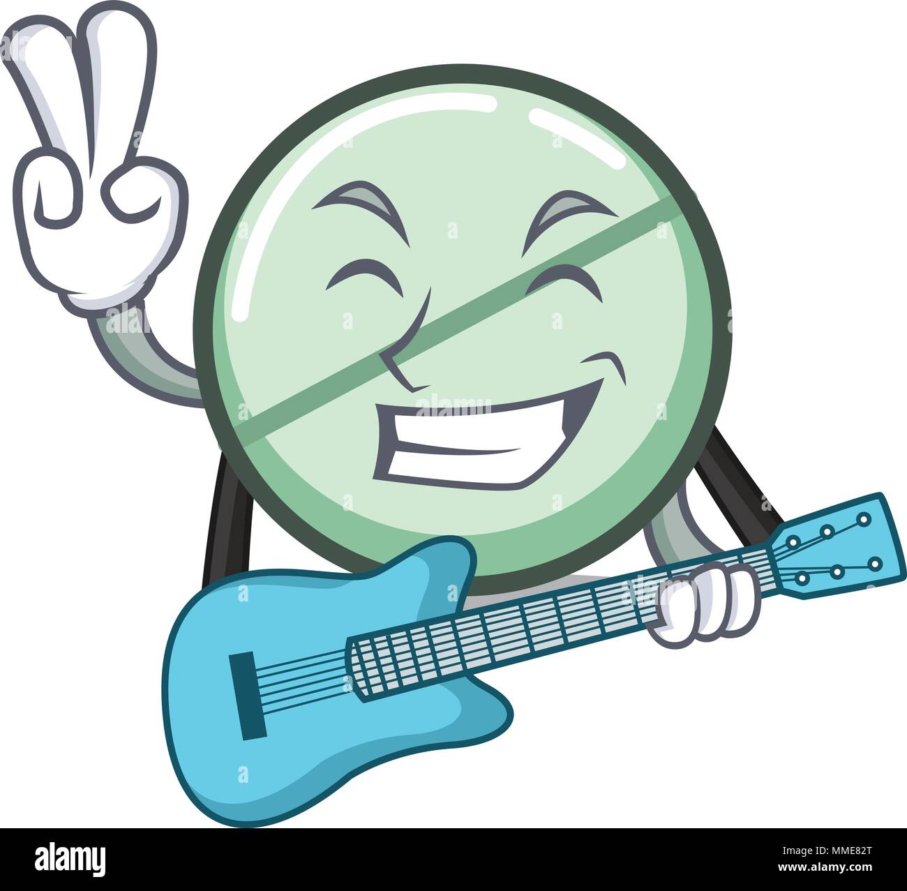 With guitar drug tablet mascot cartoon Stock Vector Image & Art - Alamy