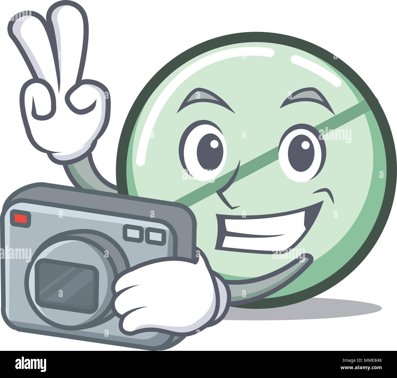 Photographer drug tablet mascot cartoon Stock Vector Image & Art - Alamy