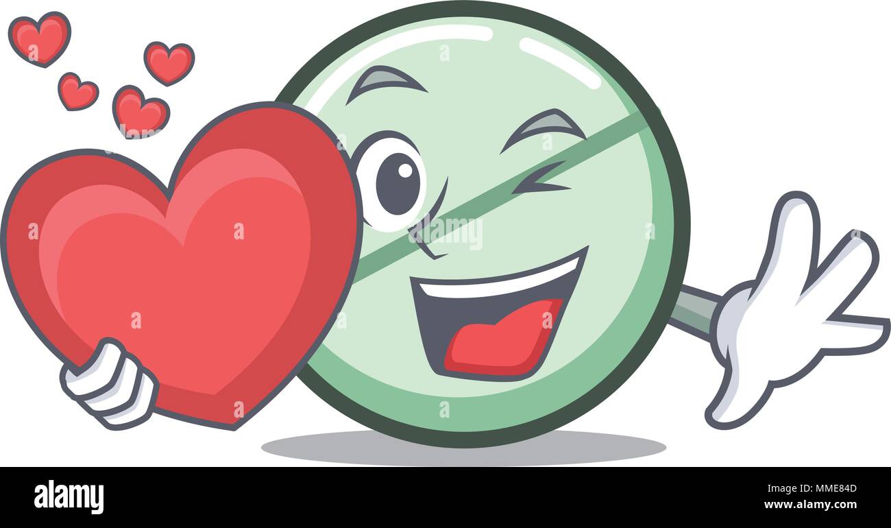 With heart drug tablet mascot cartoon Stock Vector Image & Art - Alamy